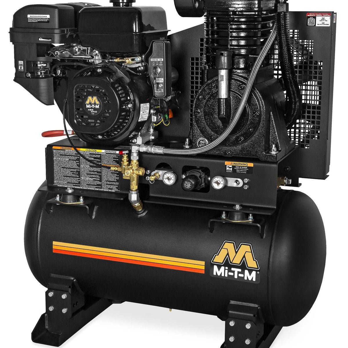 Air Compressor 30 Gallon – Mi-T-M 420cc OHV Gas, 29.0 CFM (ABS-14M-30H ...