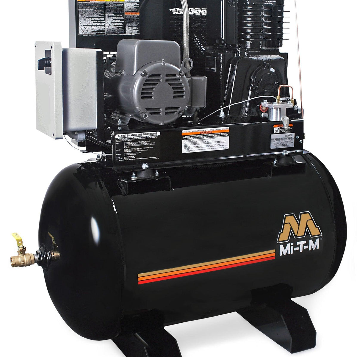 80 Gallon Horizontal Industrial Two Stage Electric Simplex - ACS-20305 ...